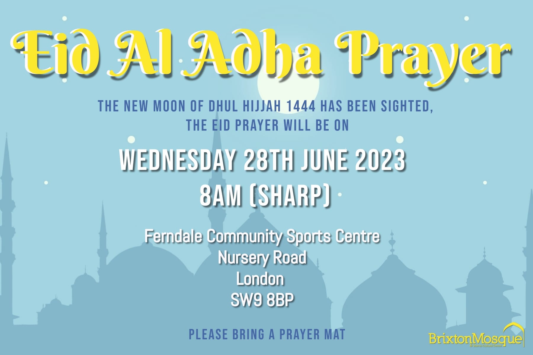 Masjid Ibn Taymeeyah – Brixton Mosque & Islamic Cultural Centre
