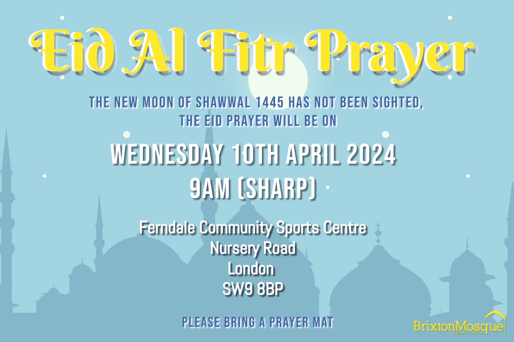 Masjid Ibn Taymeeyah – Brixton Mosque & Islamic Cultural Centre